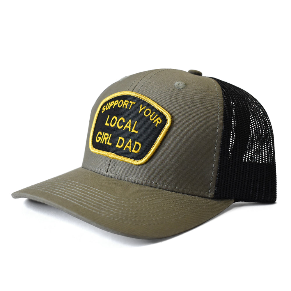 Support Your Local Girl Dad | Curved Bill Trucker Patch Hat